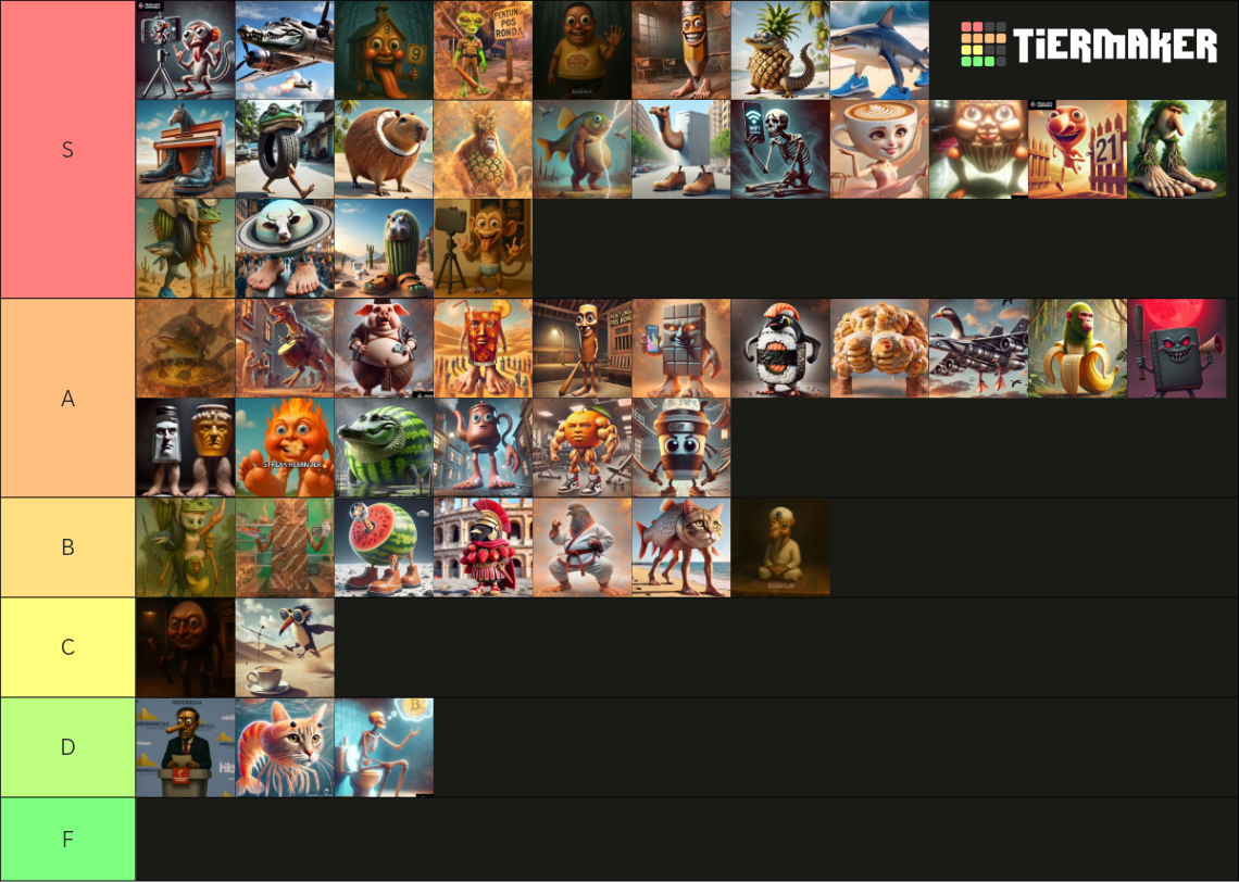 Italian brainrot 🇮🇹 Tier List (Community Rankings) - TierMaker