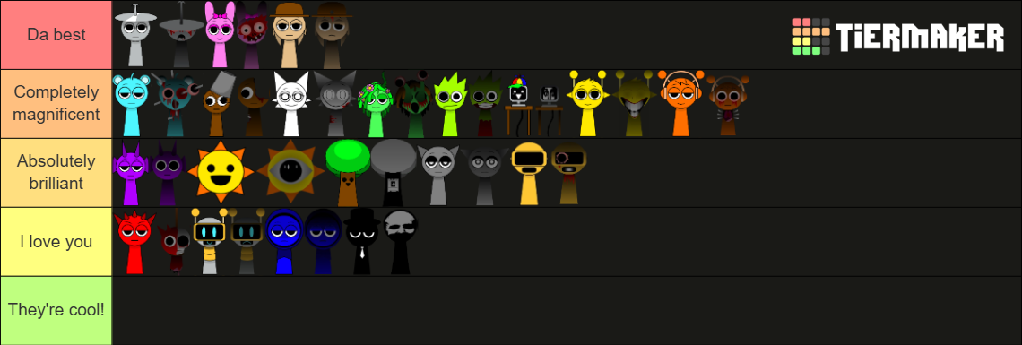Sprunki Tier List (Community Rankings) - TierMaker