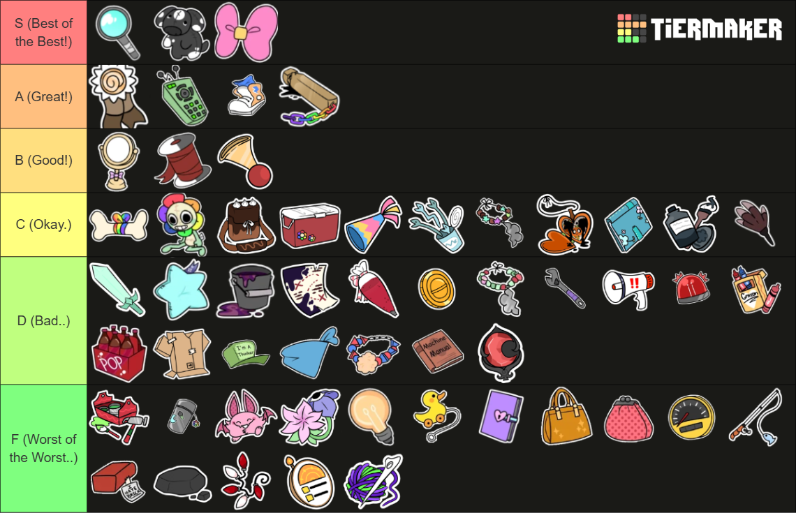 Dandy's World: Trinkets Tier List (Community Rankings) - TierMaker