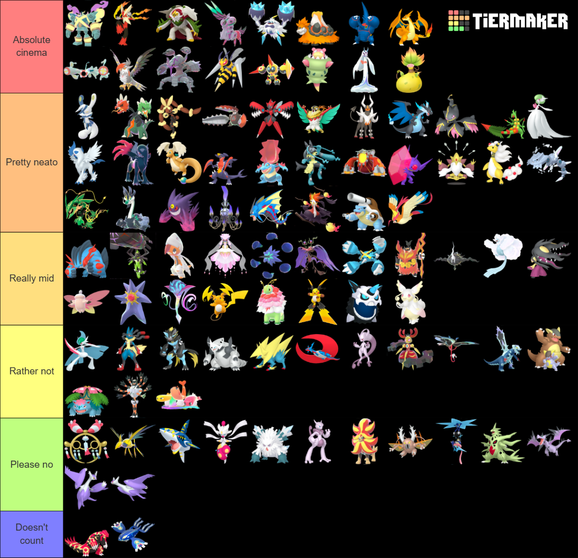 All Pokemon Mega Evolutions (Including Legends Z-A) Tier List ...