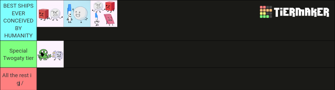 BFDI ships (300+ ships) Tier List (Community Rankings) - TierMaker