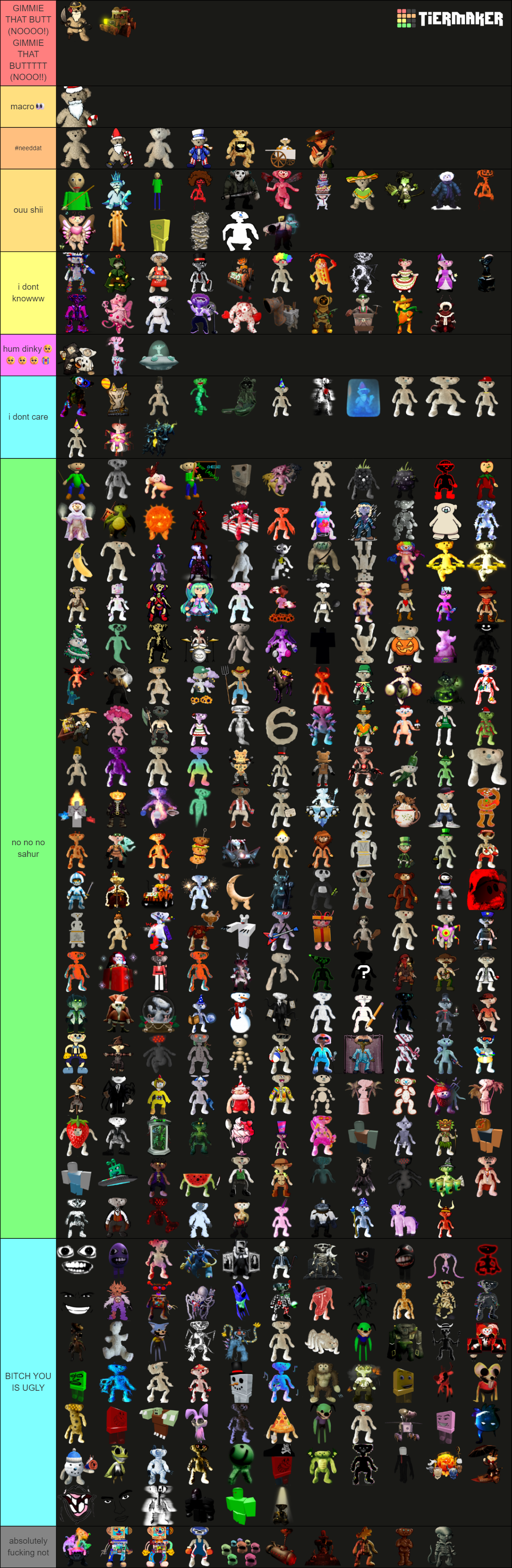 BEAR (Alpha) Skins (2019-2026) Tier List (Community Rankings) - TierMaker