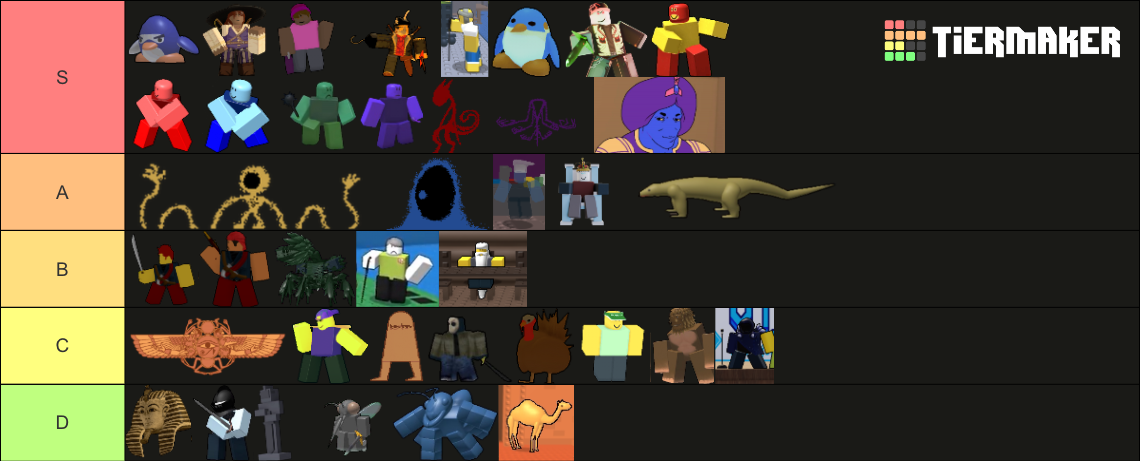 [Demo 4] Block Tales characters Tier List (Community Rankings) - TierMaker