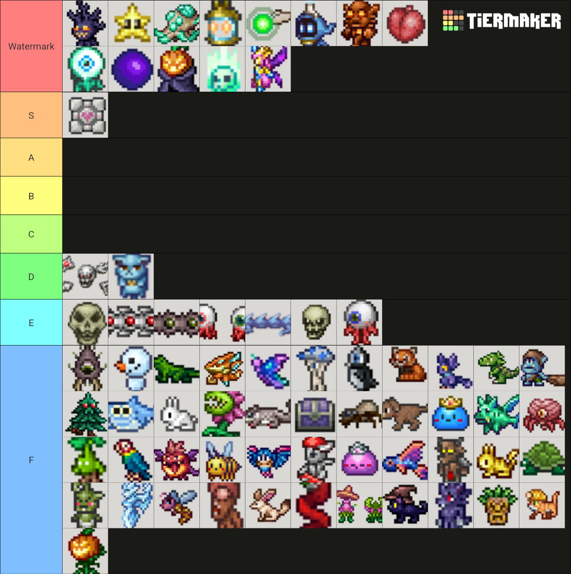 Terraria Pets Tier List (Community Rankings) - TierMaker