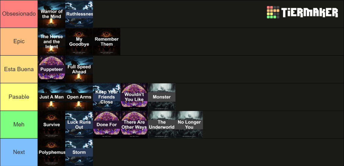 EPIC: The Musical songs Tier List (Community Rankings) - TierMaker