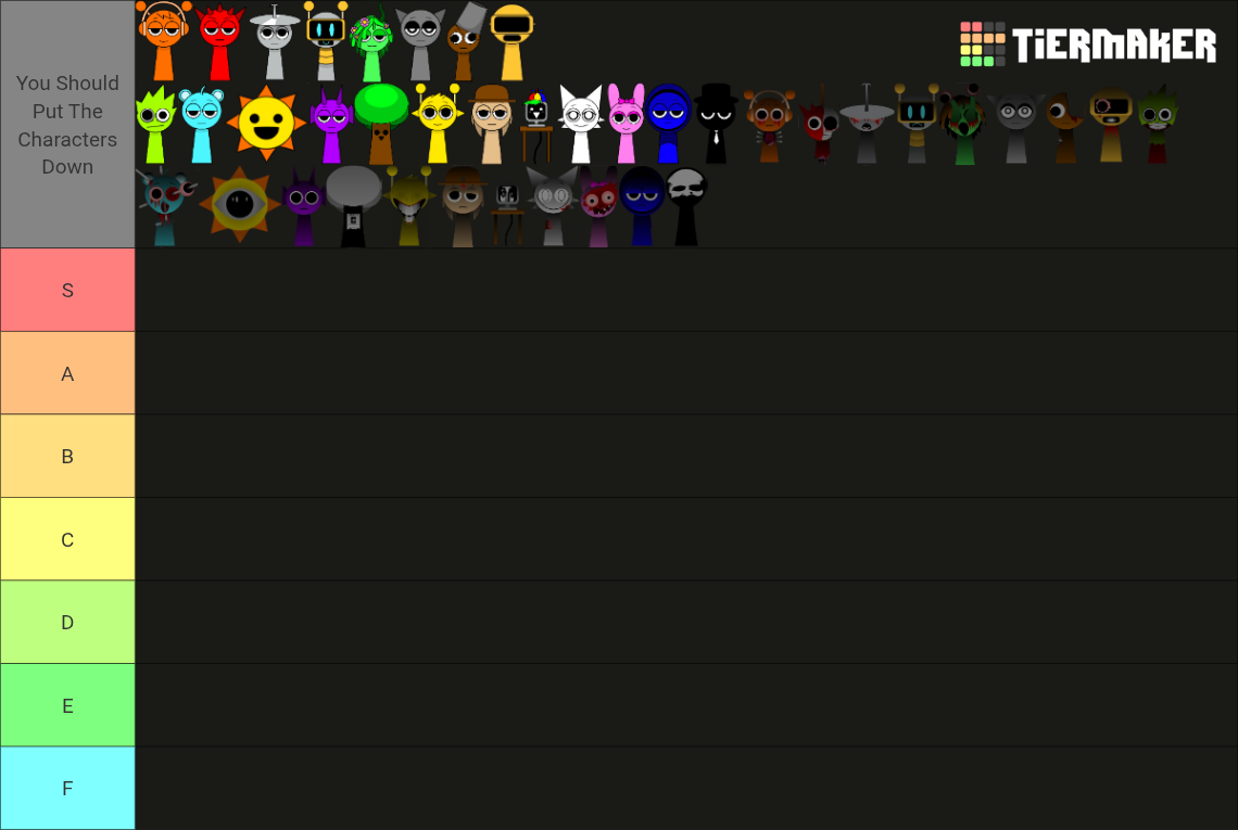 Sprunki Tier List (Community Rankings) - TierMaker