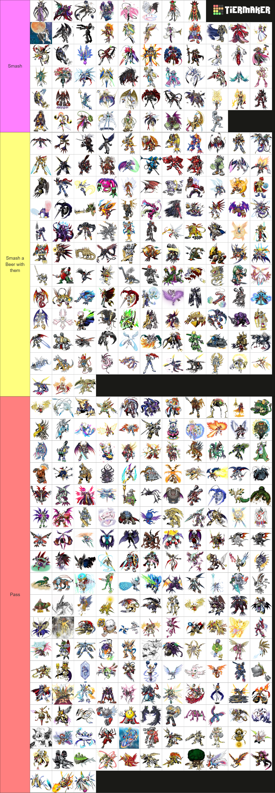 Ultimate Digimon Tier List (Community Rankings) - TierMaker