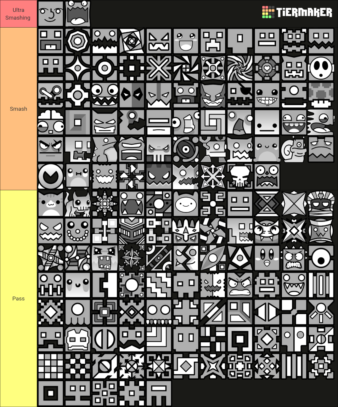 Geometry Dash Cubes Tier List (Community Rankings) - TierMaker