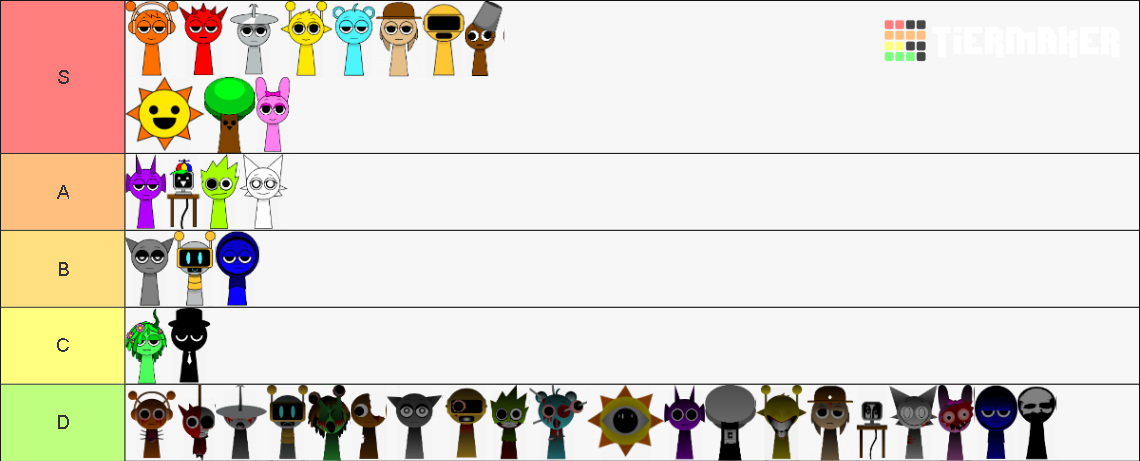 Sprunki Tier List (Community Rankings) - TierMaker