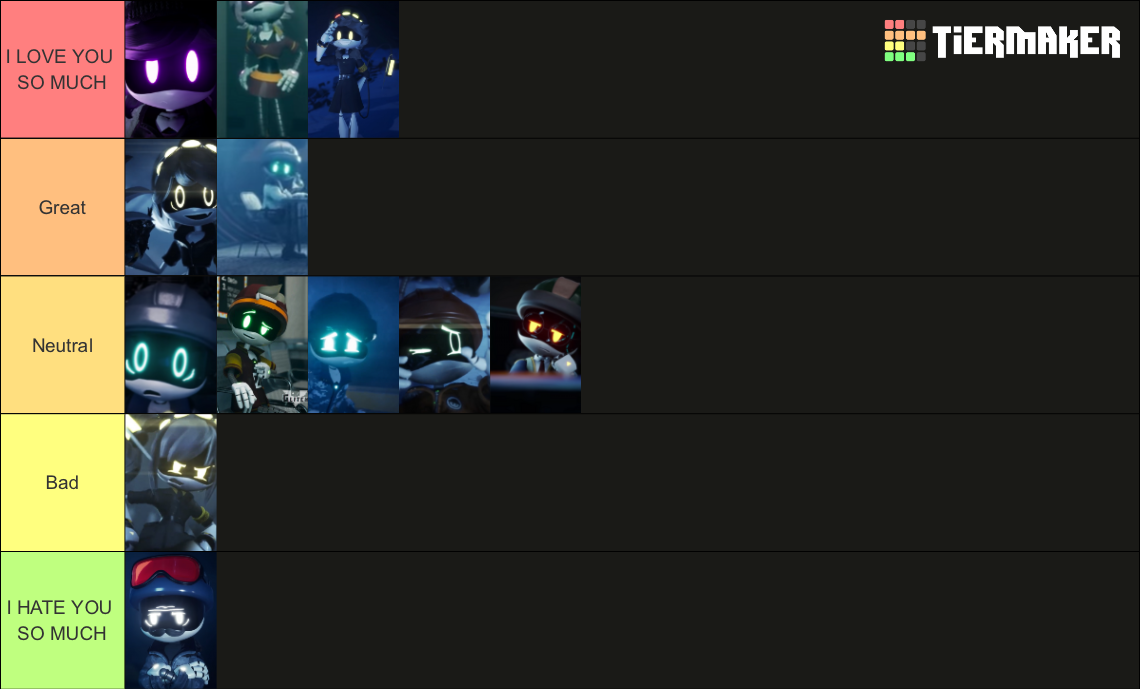 Murder Drones Characters Tier List (Community Rankings) - TierMaker