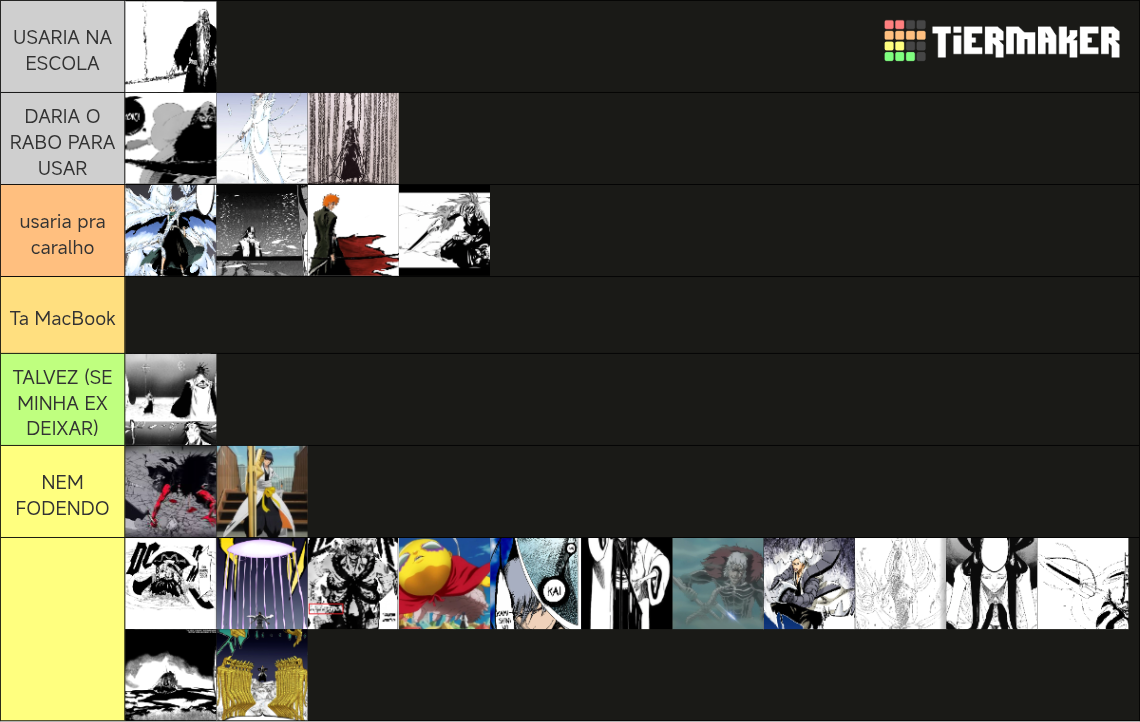 All bankai in bleach Tier List (Community Rankings) - TierMaker