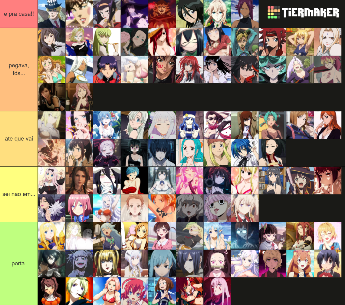 Top 100 Anime Waifu Tier List (Community Rankings) - TierMaker