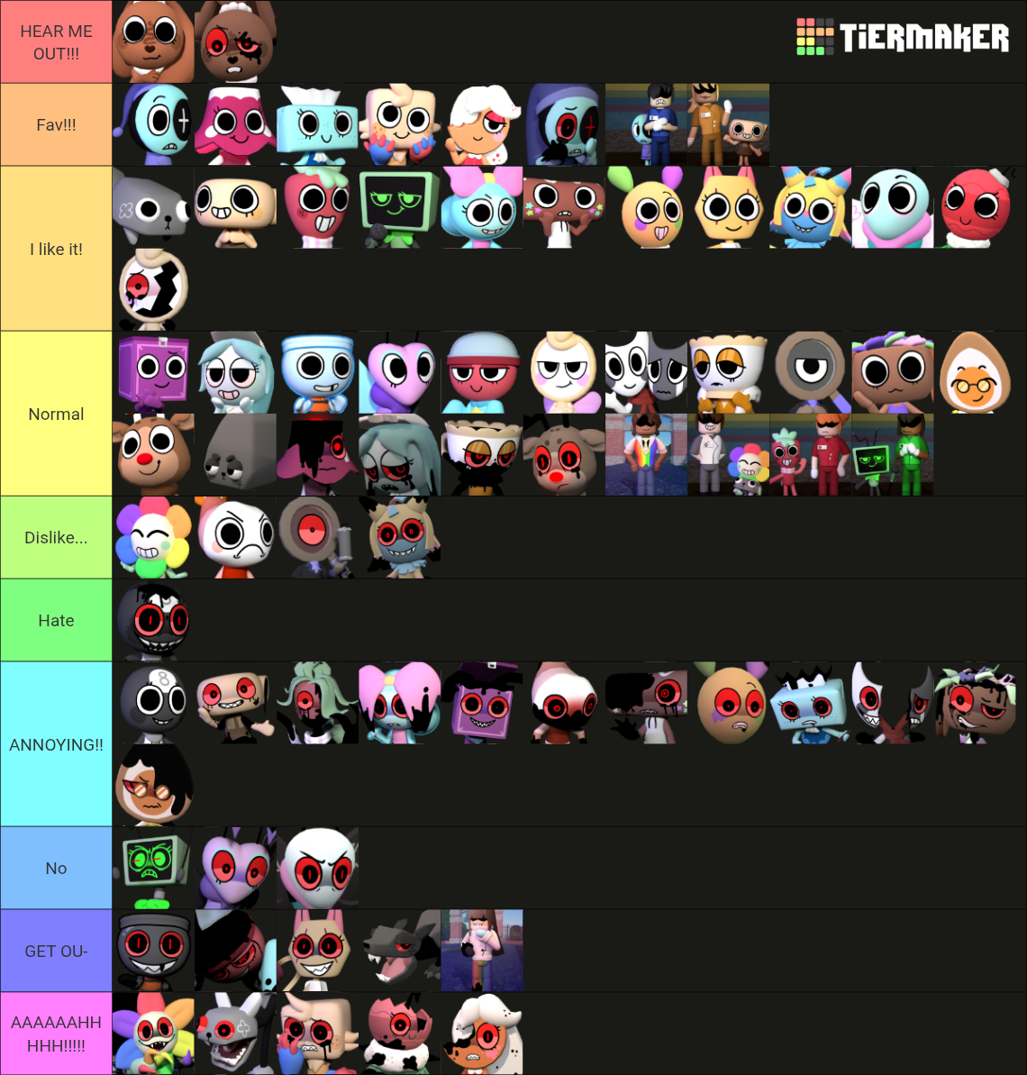 ALL Dandy's World Characters! Tier List (Community Rankings) - TierMaker