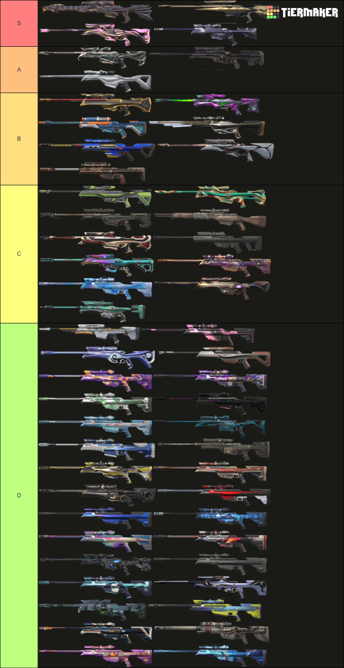 Valorant Operator Skins (September 2025) Tier List (Community Rankings ...