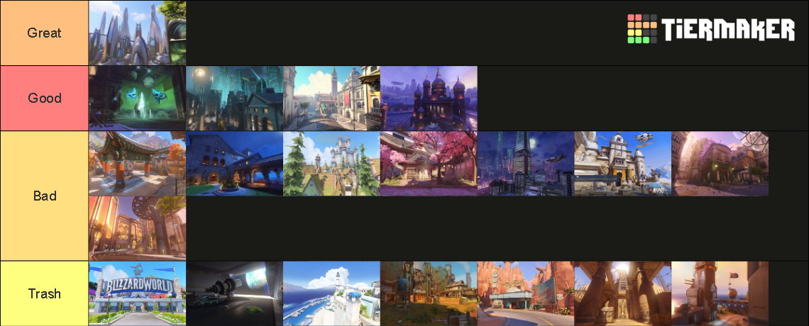 Overwatch Maps Tier List (Community Rankings) - TierMaker