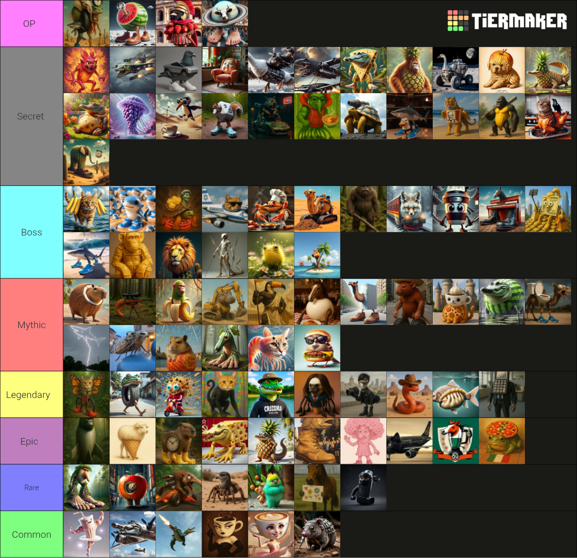 All Brainrot Animals Tier List (Community Rankings) - TierMaker