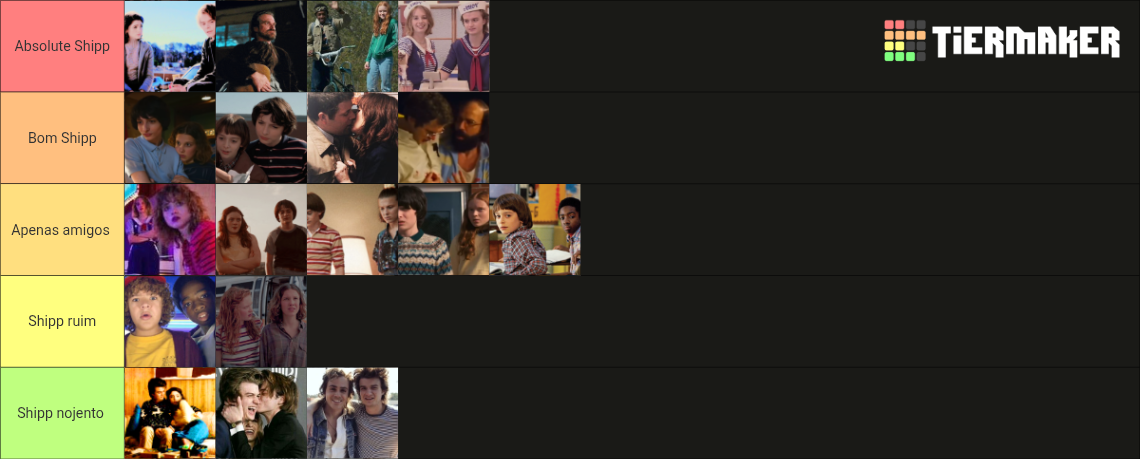 stranger things ships Tier List (Community Rankings) - TierMaker