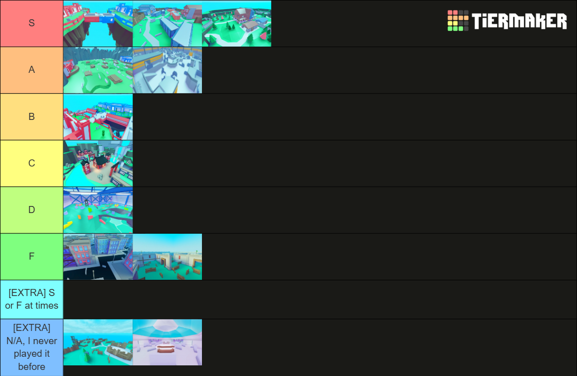 Big Paintball Roblox Map Tier List (Community Rankings) - TierMaker