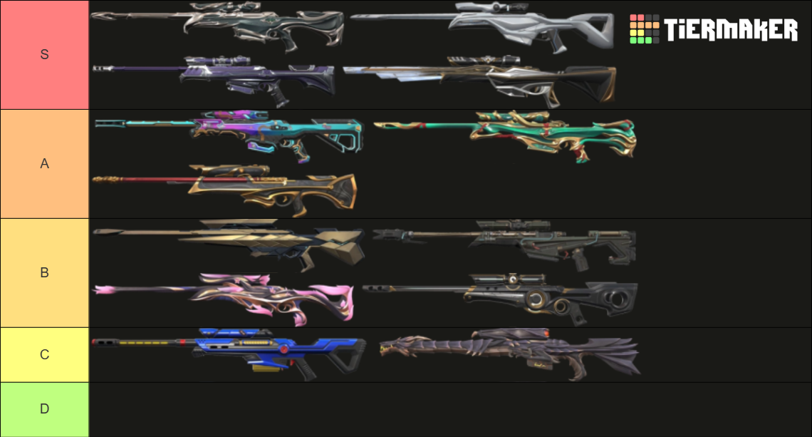 Valorant Operator Skins (October 2025) Tier List (Community Rankings ...