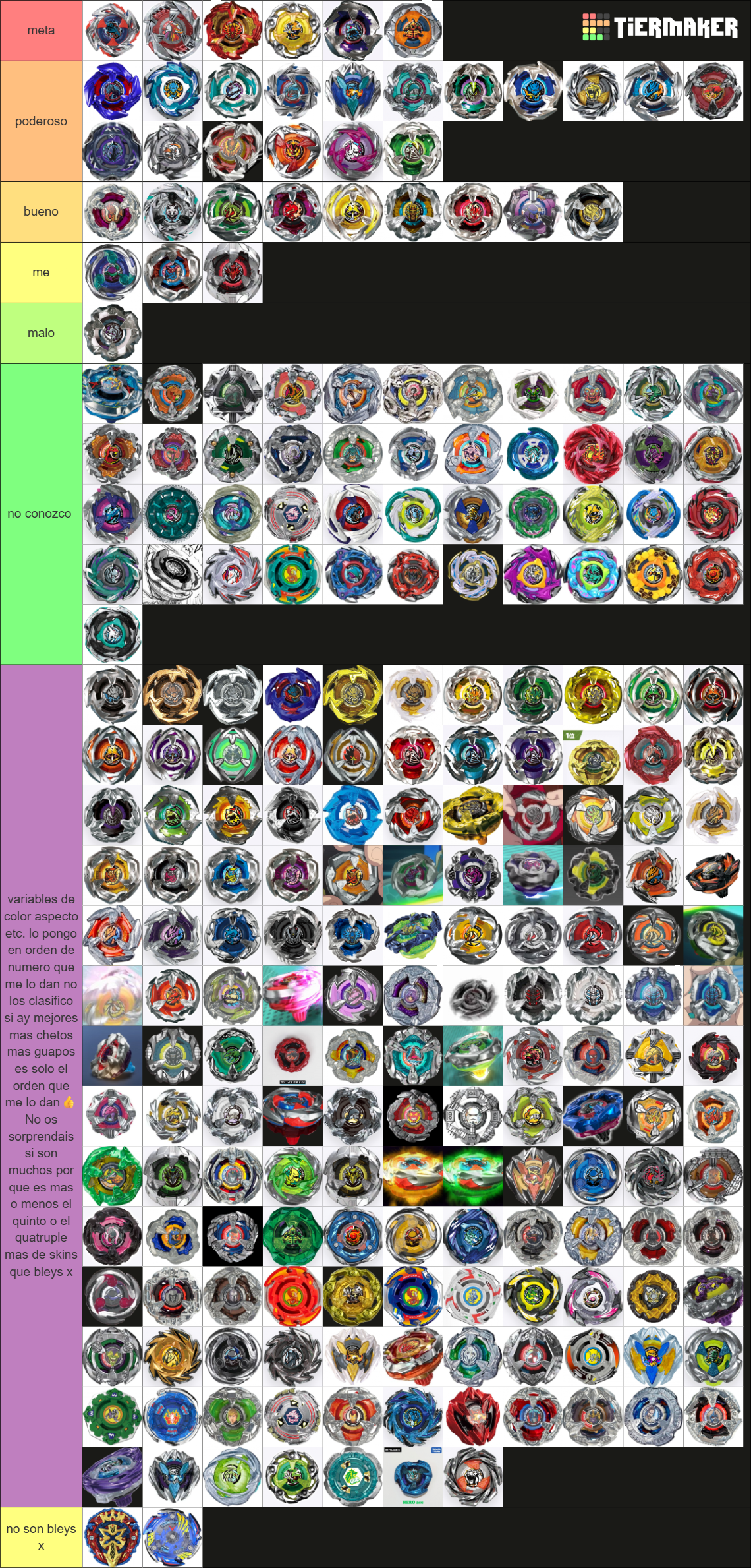 Beyblade X Releases Tier List (Community Rankings) - TierMaker