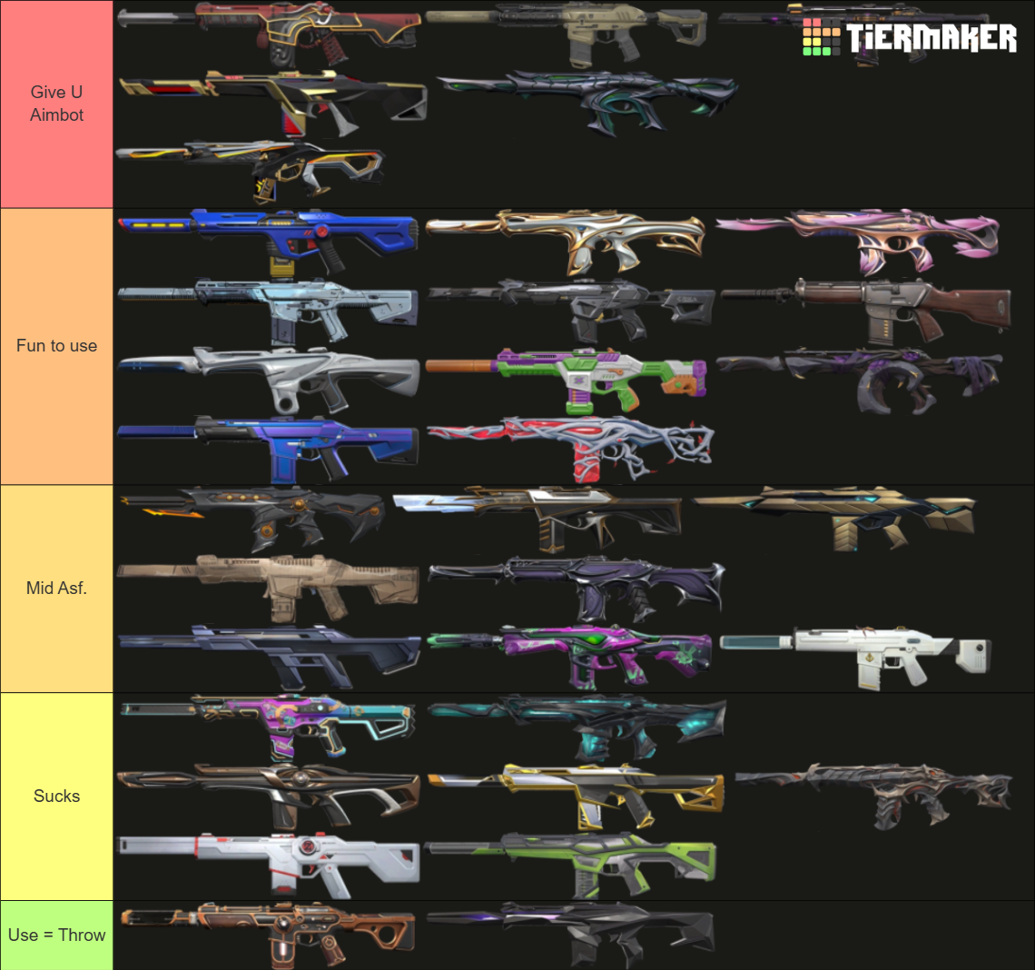 Valorant Phantom Skins (October 2025) Tier List (Community Rankings ...