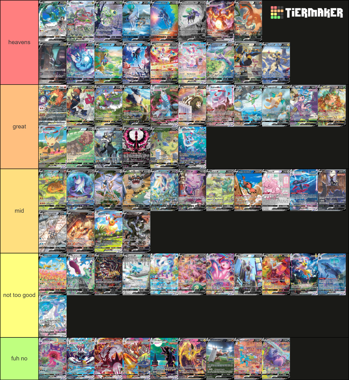 Alt Art pokemon cards Tier List (Community Rankings) - TierMaker