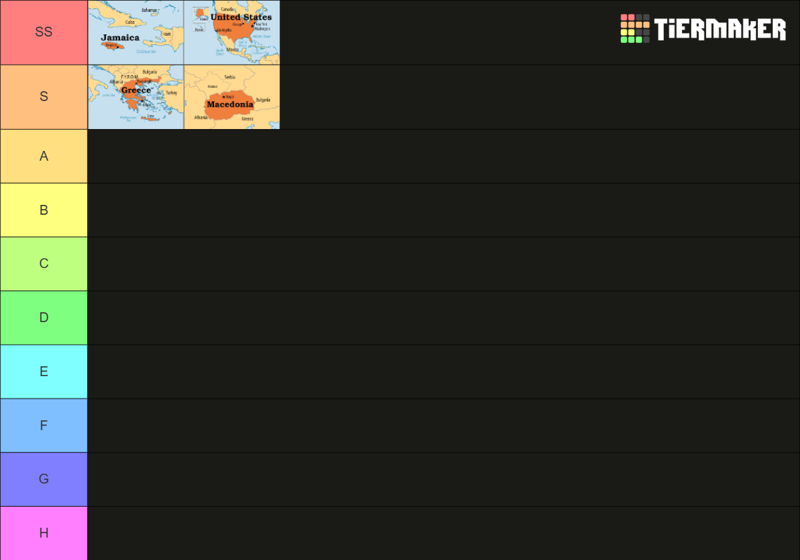 Country Tier List (Community Rankings) - TierMaker