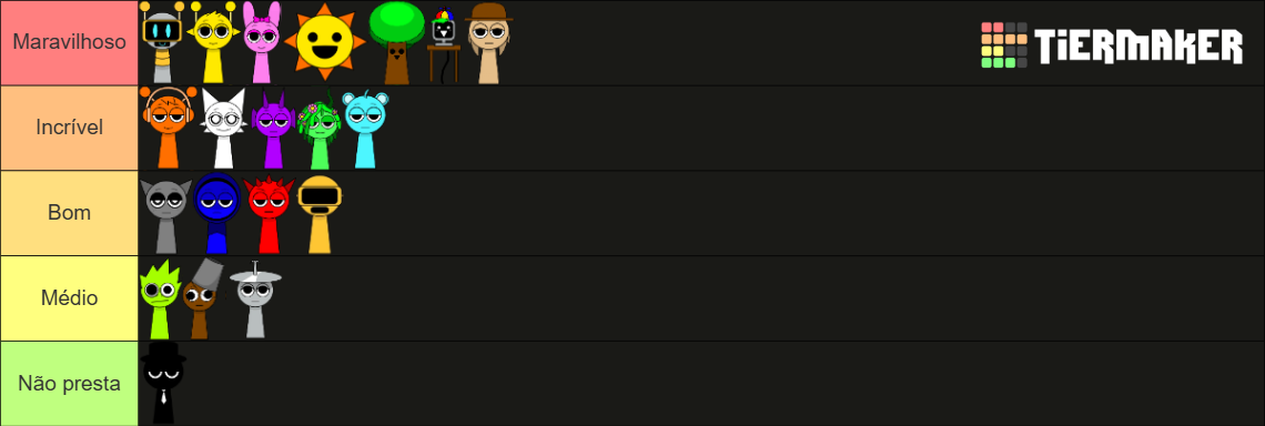Sprunki Tier List (Community Rankings) - TierMaker