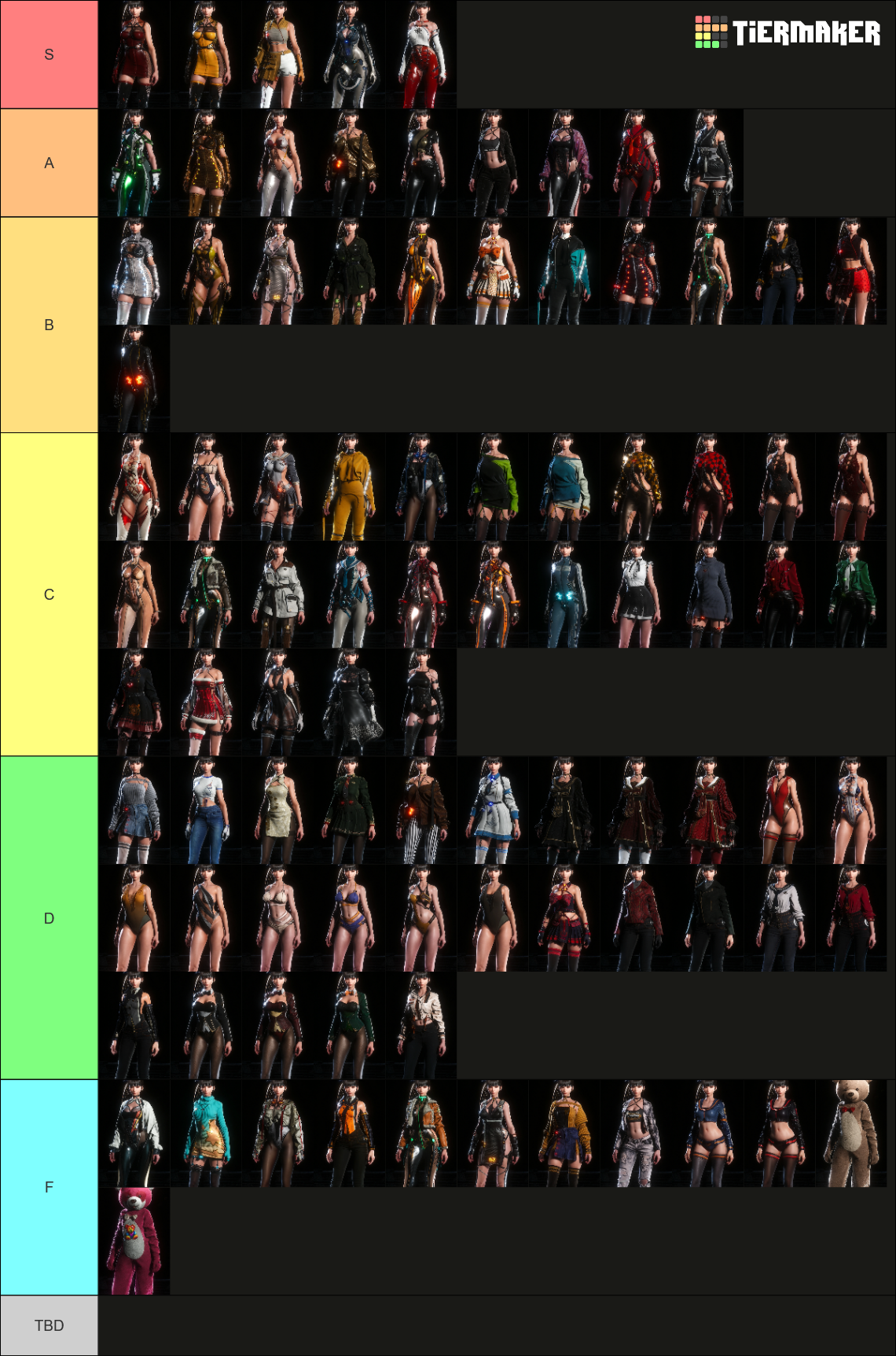 Stellar Blade Outfits (All) Tier List (Community Rankings) - TierMaker