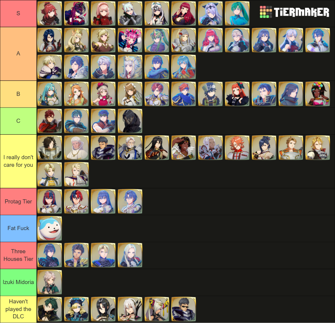 FE Engage Playable characters + Emblems *spoilers* Tier List (Community ...