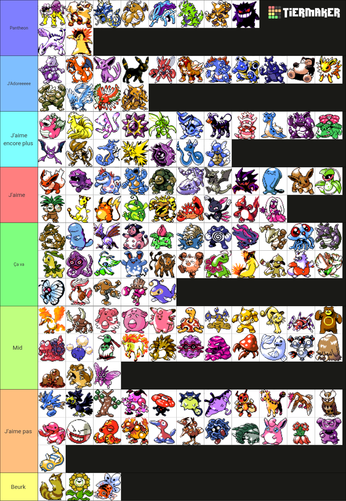 Pokemon Gold/Silver/Crystal Tier List (Community Rankings) - TierMaker