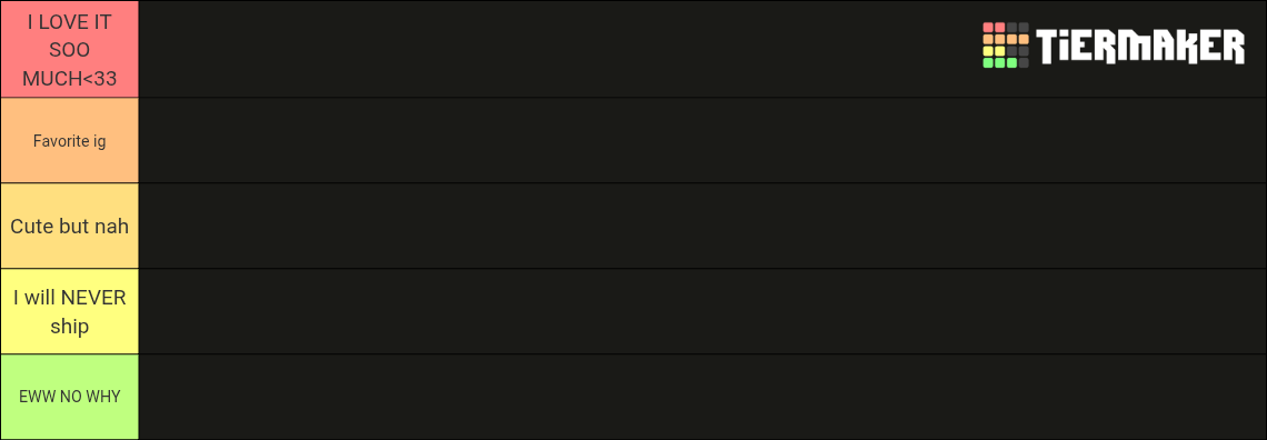 Sprunki Ship Tierlist Tier List (Community Rankings) - TierMaker