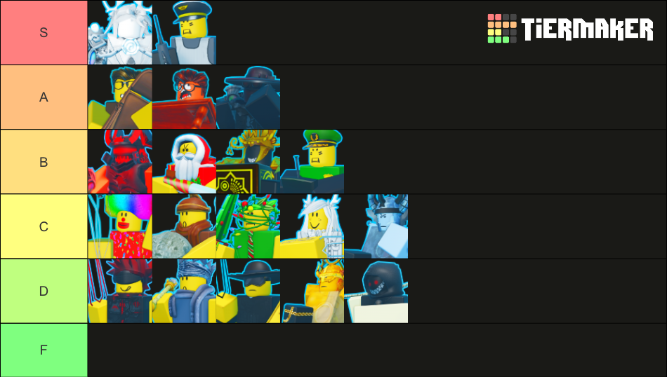 The Battle Bricks: Friendly Units [Royal Flush] Tier List (Community ...