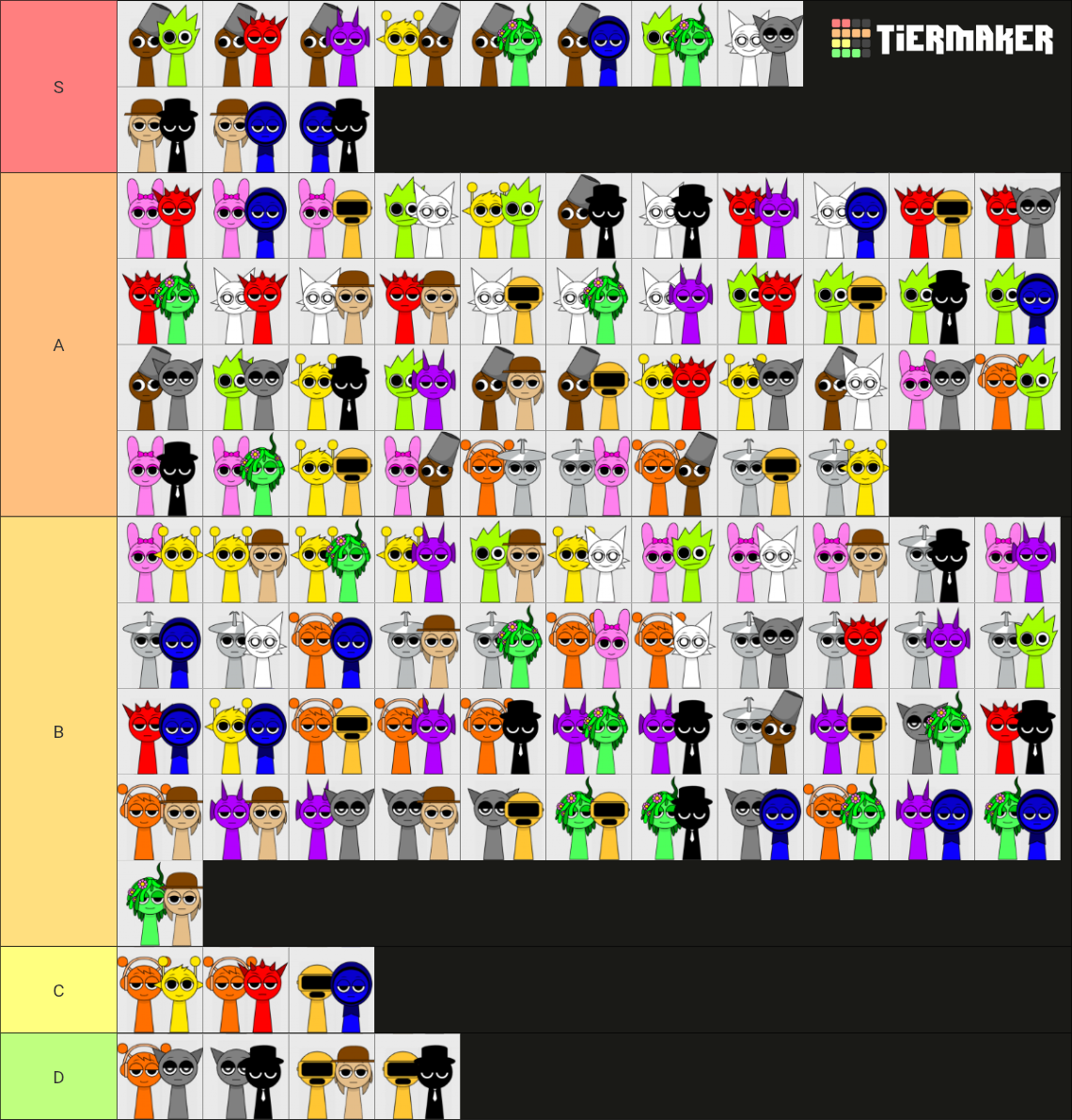 Sprunki Ship Tierlist Tier List (Community Rankings) - TierMaker