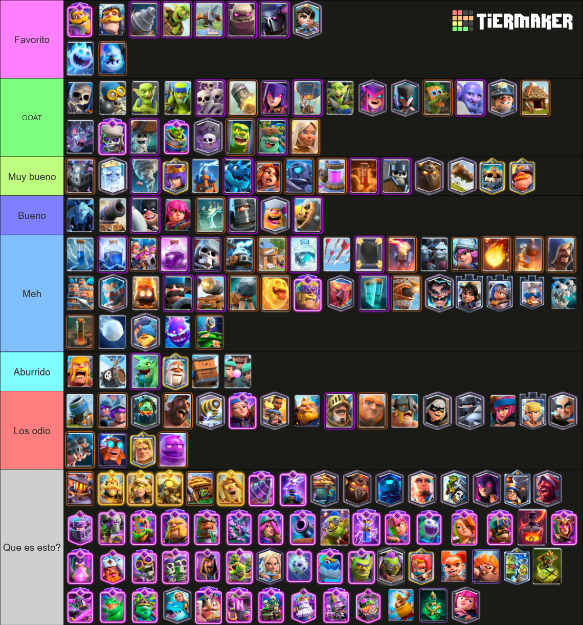 Clash Royale Cards, Evos & Heroes November 2025 Tier List (Community ...