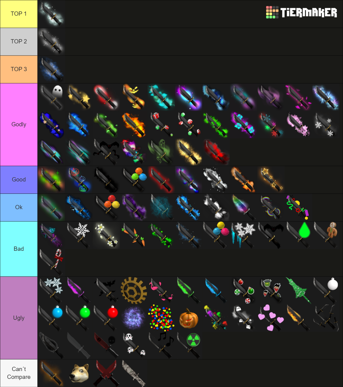 MM2 Effects Tier List (Community Rankings) - TierMaker