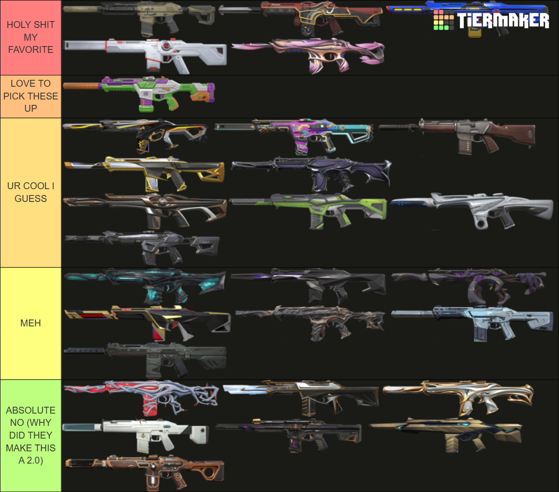 Valorant Phantom Skins (December 2025) Tier List (Community Rankings ...