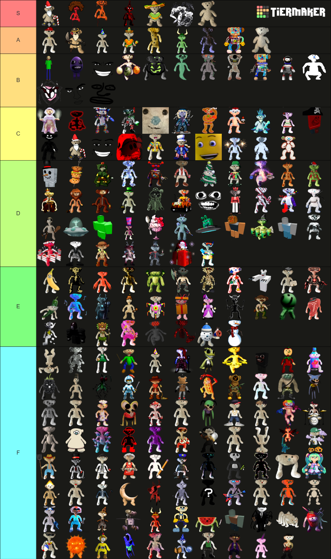 BEAR (Alpha) Skins (2019-2026) Tier List (Community Rankings) - TierMaker
