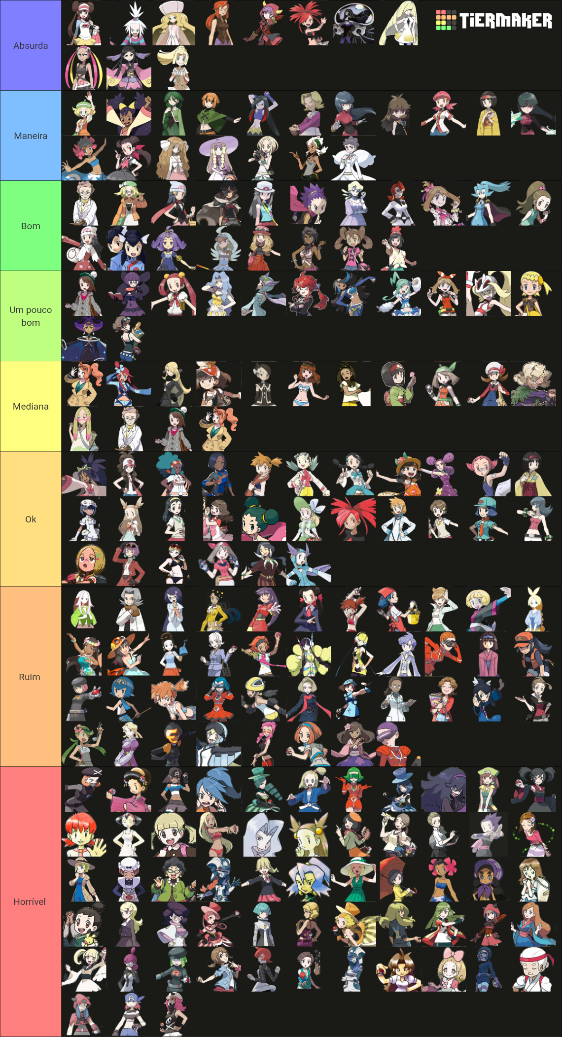 The Ultimate Pokémon Best Female Design Tier List (Community Rankings ...