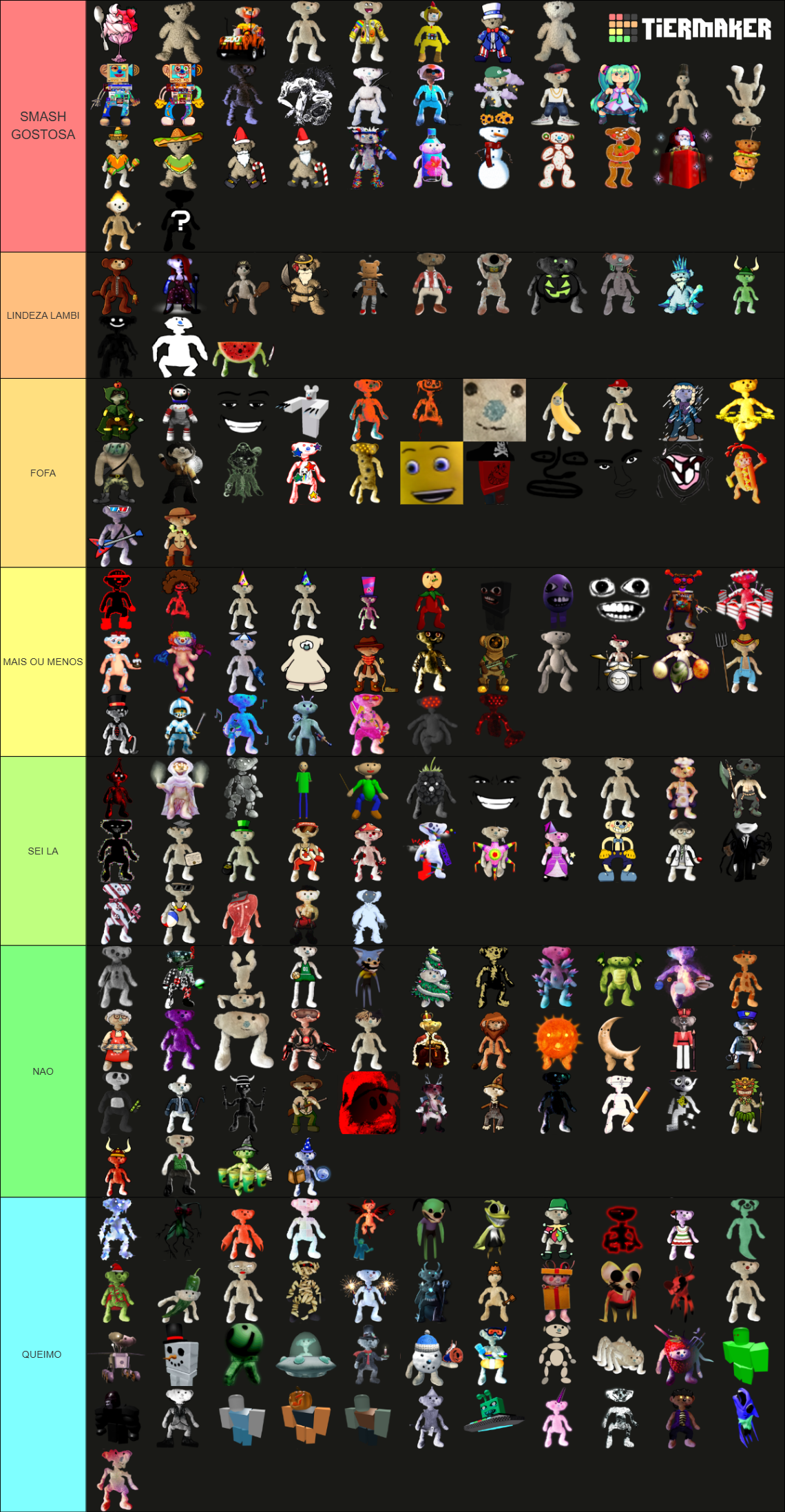 BEAR (Alpha) Skins (2019-2026) Tier List (Community Rankings) - TierMaker