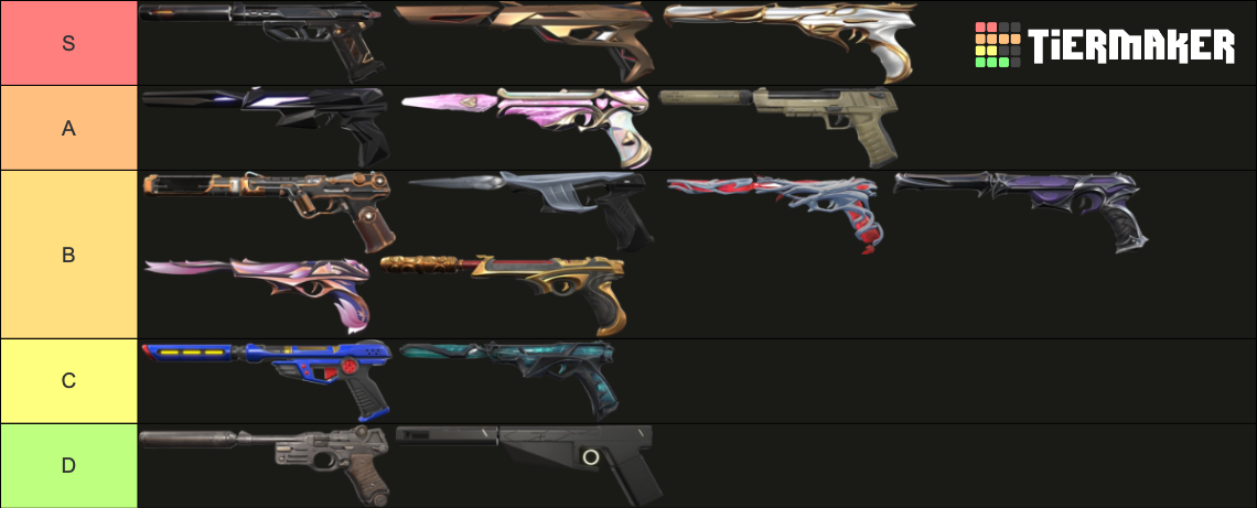 Valorant Ghost Skins (April 2026) Tier List (Community Rankings ...