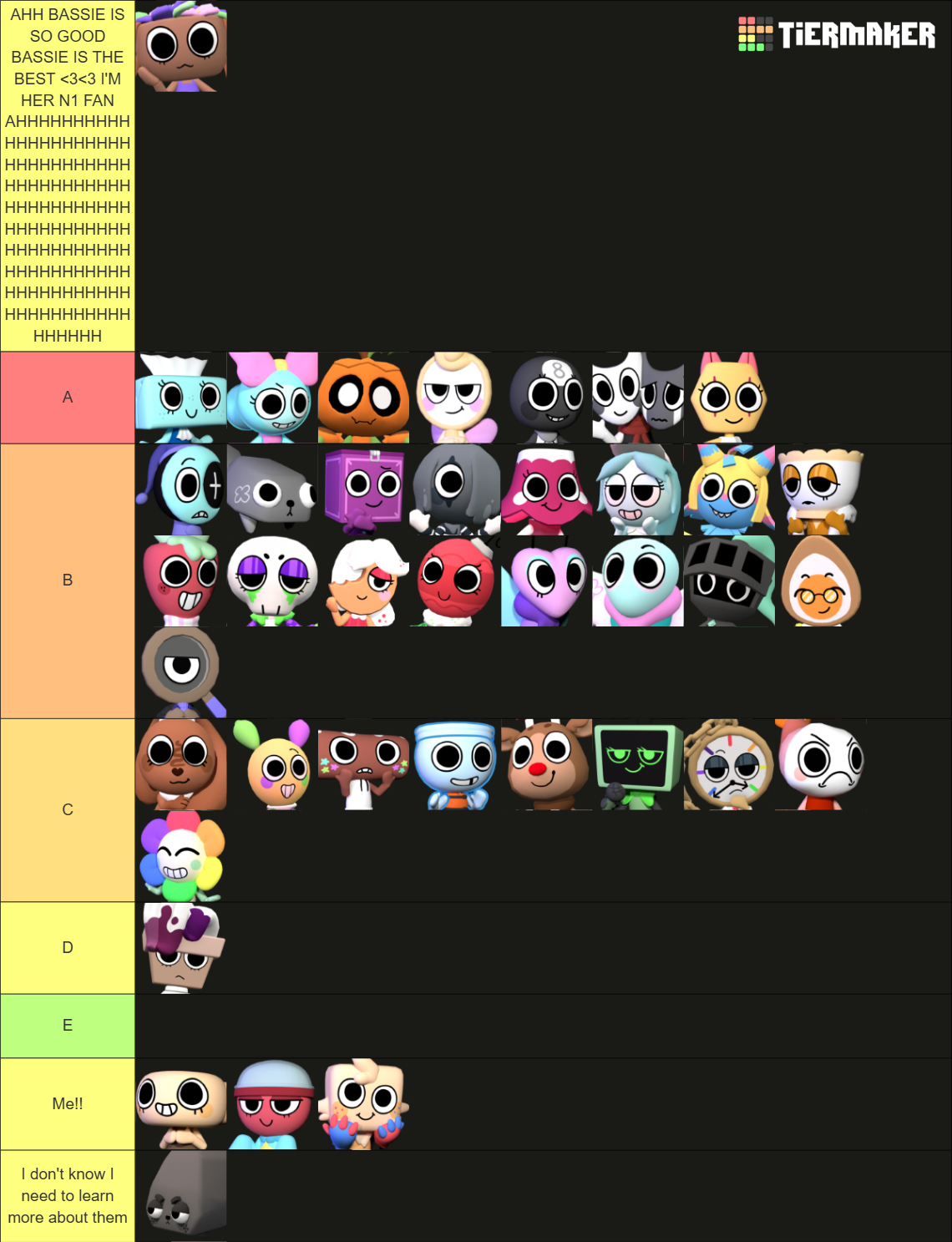 Dandy's World Character Tier List (Community Rankings) - TierMaker