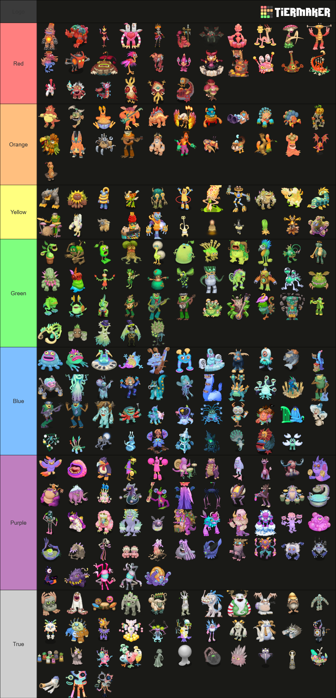 My Singing Monsters: Ultimate Tierlist of Every Monster 2026 Tier List ...