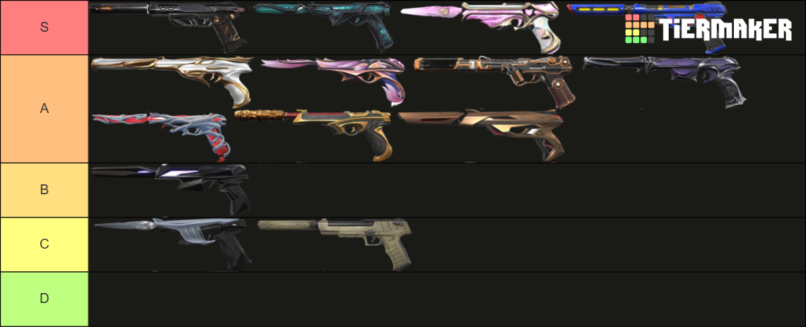 Valorant Ghost Skins (December 2025) Tier List (Community Rankings ...