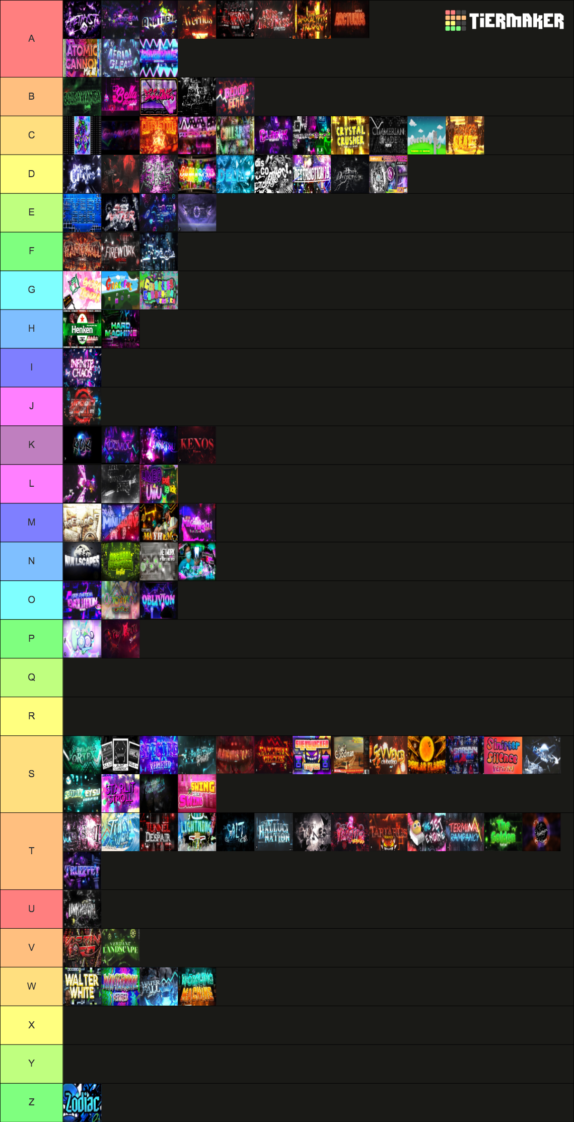 GD Demonlist (Top 150 Hardest Demons February 19th 2025) Tier List ...