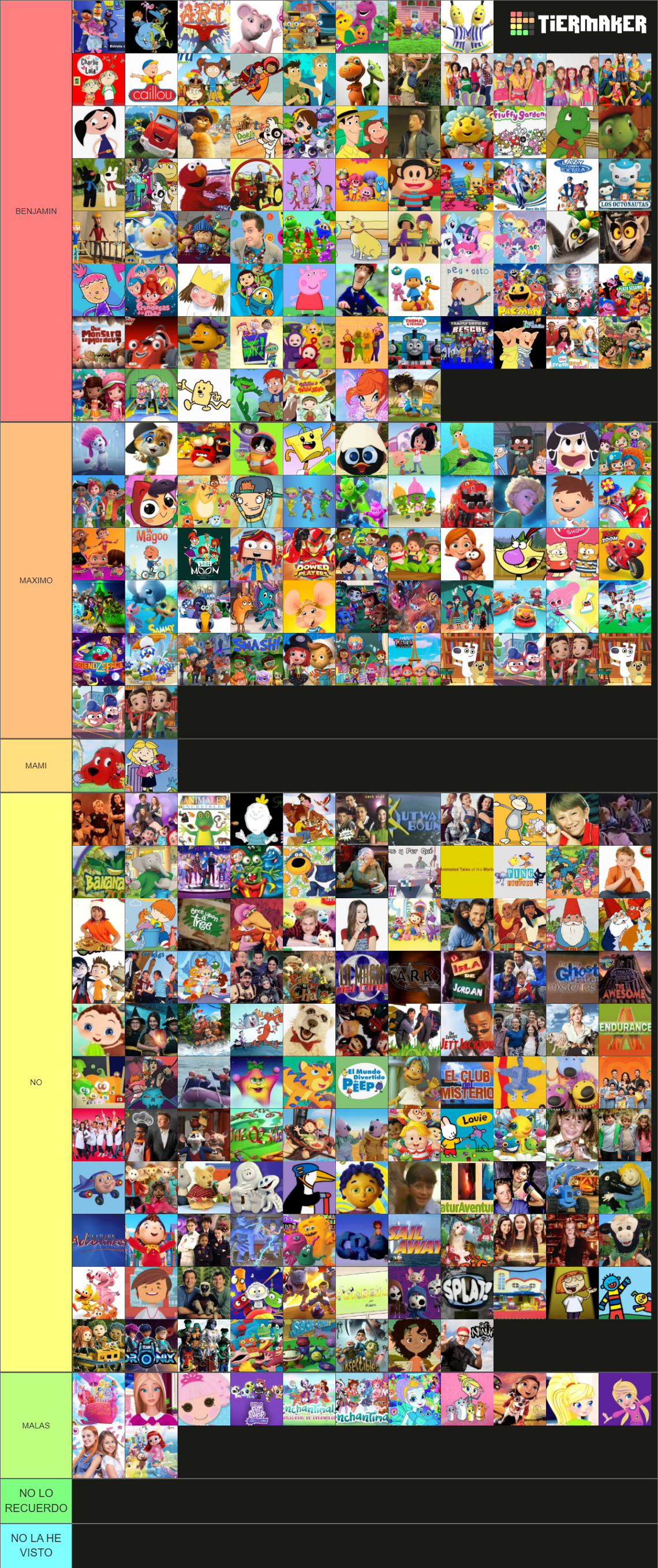 Todo Discovery Kids Rankeado Tier List (Community Rankings) - TierMaker