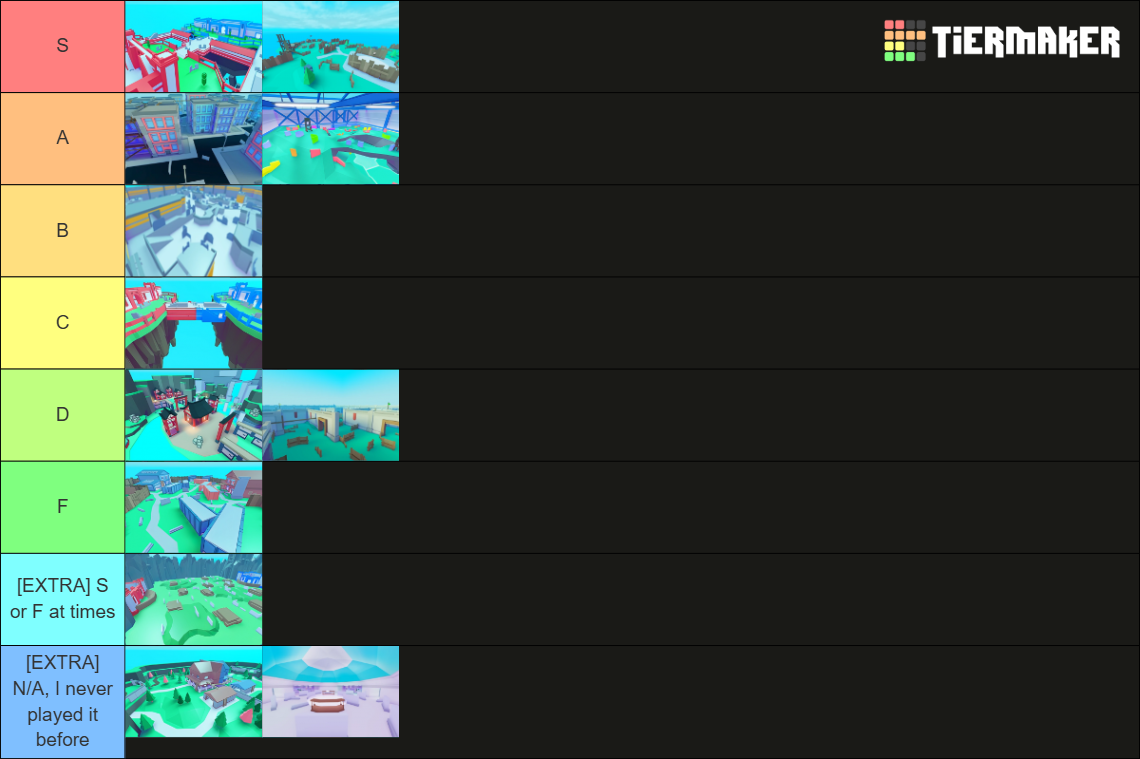 Big Paintball Roblox Map Tier List (Community Rankings) - TierMaker