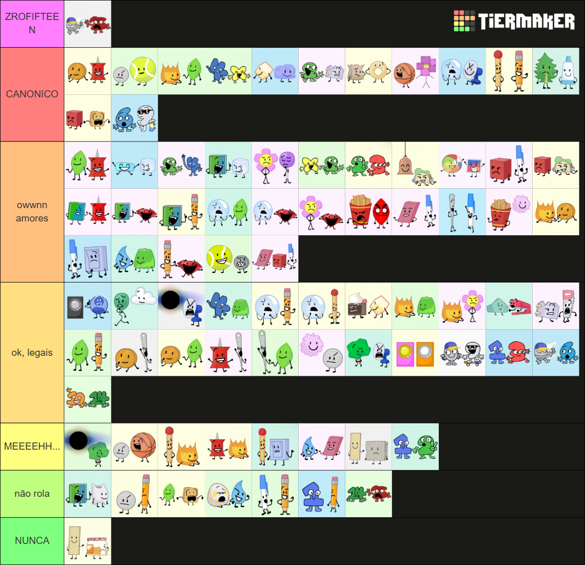BFDI ships (300+ ships) Tier List (Community Rankings) - TierMaker
