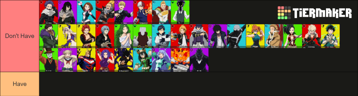 My Hero Ultra Rumble SEASON 15! Tier List (Community Rankings) - TierMaker