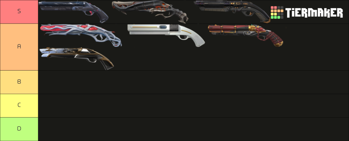 Valorant Shorty Skins (May 2026) Tier List (Community Rankings) - TierMaker